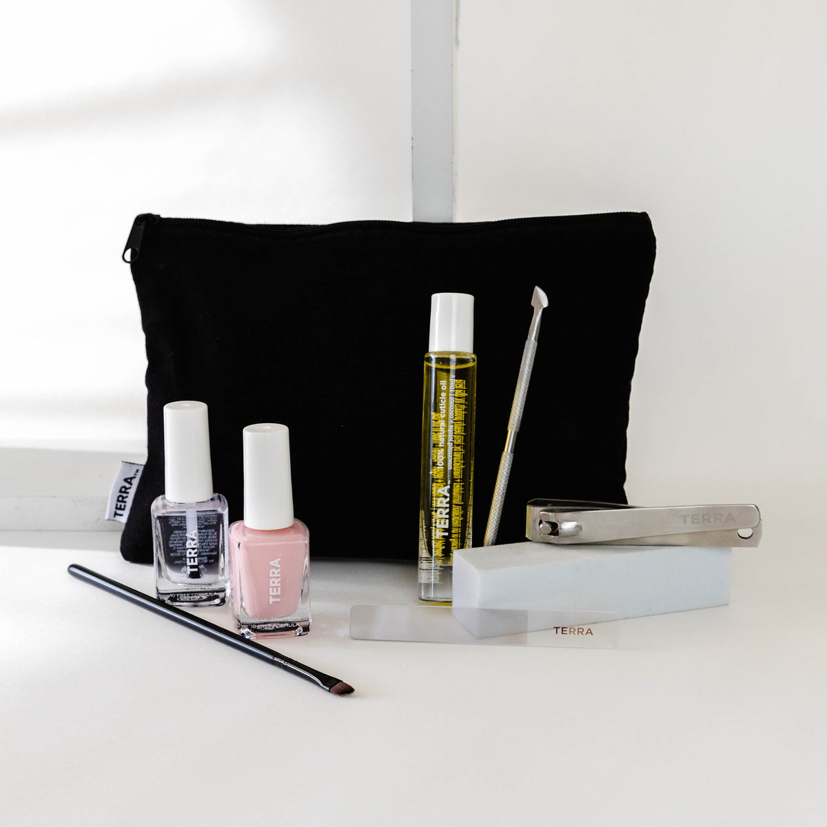 9-Piece Essentials Nail Kit (with Top / Base Coat + Color of Choice ...
